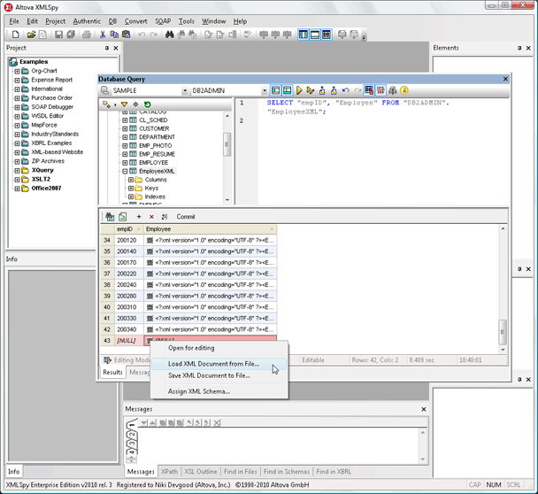 Working With Xml In Databases Altova Blog